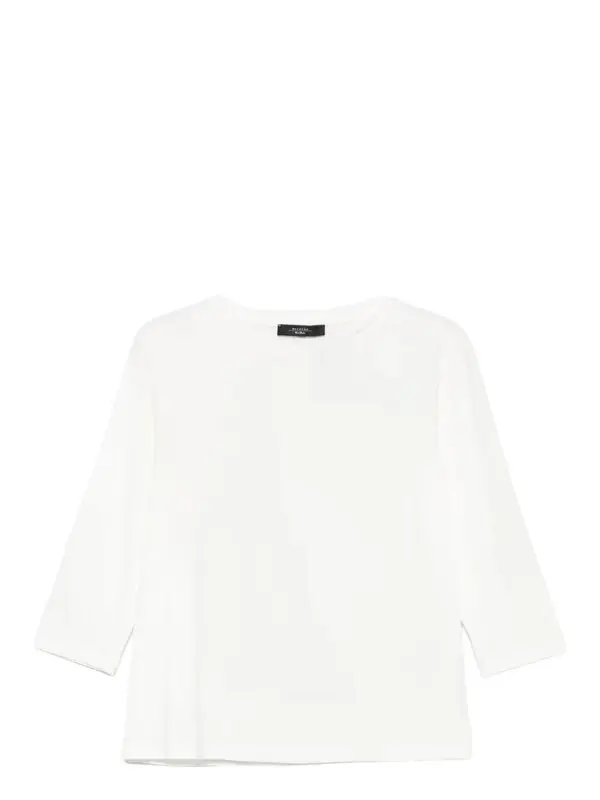 Max Mara Three-quarter Sleeve Top - White