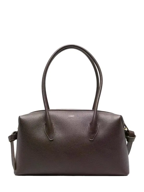 Yuzefi Brioche Leather Shoulder Bag - Brown
