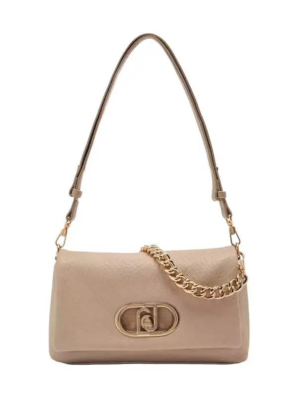 Liu Jo Chain-embellished Flap Shoulder Bag - Neutrals