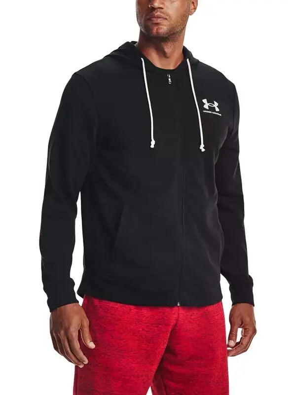 Under Armour Logo-print Zip Hoodie - Black
