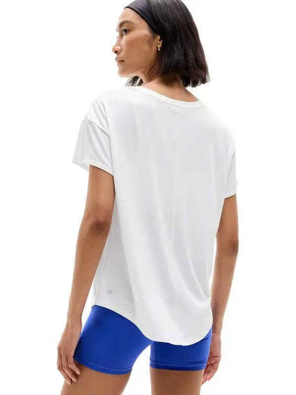 Athleta Relaxed Fit Tee - Bright White
