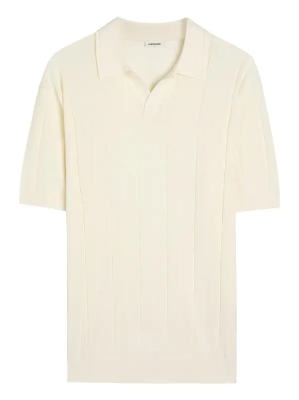 LESTRANGE Signature Cotton Polo Shirt - Ecru