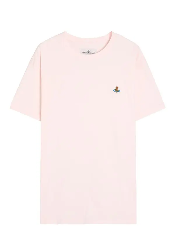 VIVIENNE WESTWOOD Classic Logo Stretch-cotton T-shirt - Pink