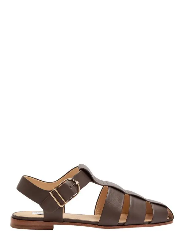Gabriela Hearst Lynn Leather Sandals - Brown