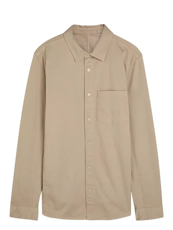 LESTRANGE Stretch-cotton Overshirt - Beige