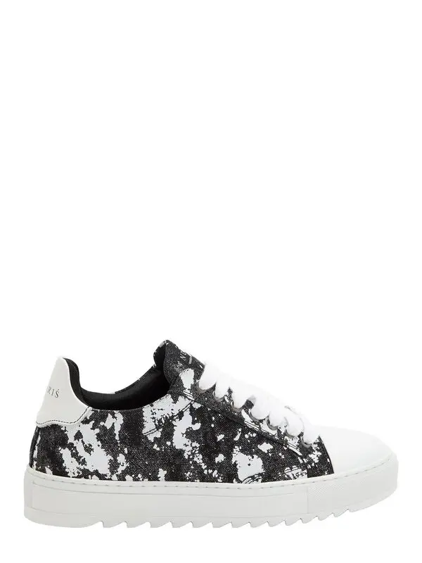 NUMERIS Atelier Pigment Canvas Sneakers - Black
