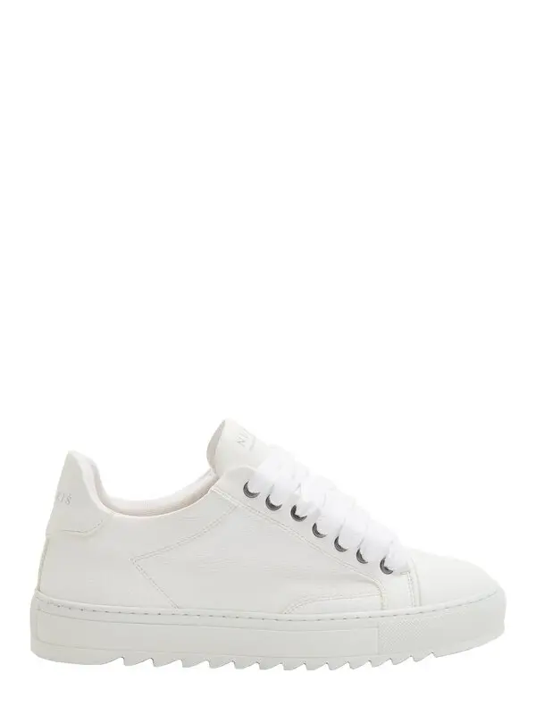 NUMERIS Atelier Acrylic Leather Sneakers - White