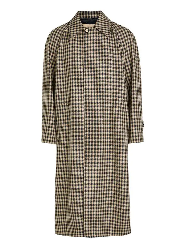 Valentino Garavani Checked Woven Coat - Beige