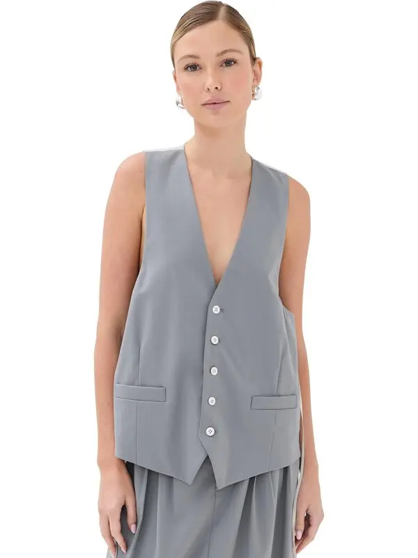 PETER DO Patti Vest - Cool Grey