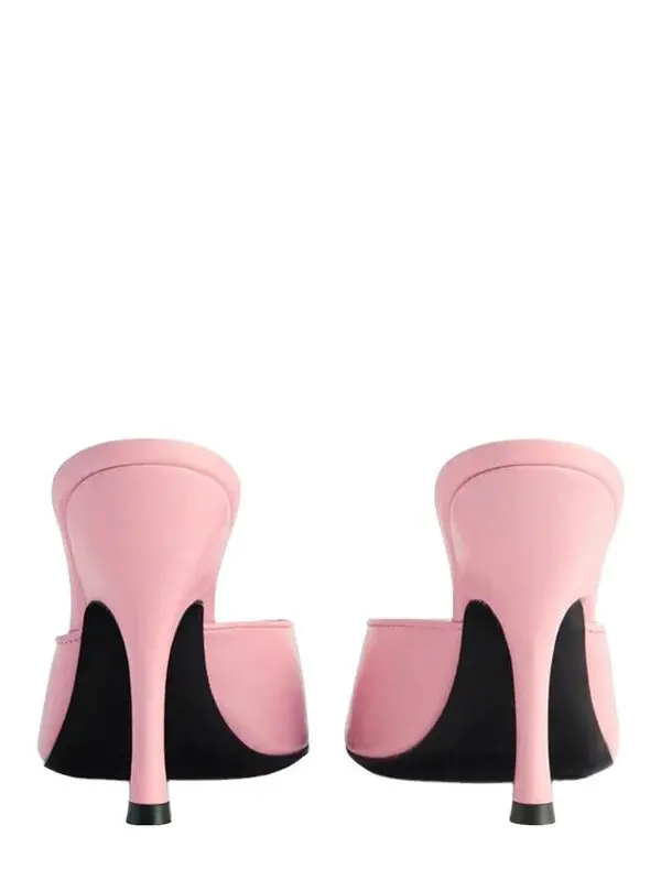 JUDE Date Peep Toe Mules - Pink