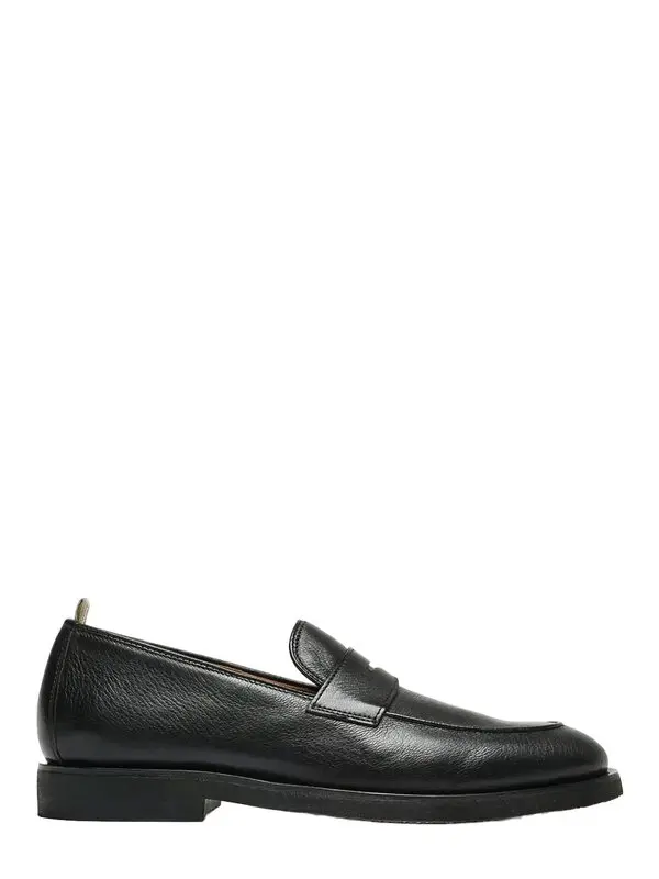 Officine Creative Penny Leather Loafers - Black