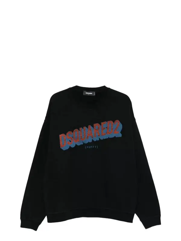 Dsquared2 Logo-print Cotton Sweatshirt - Black