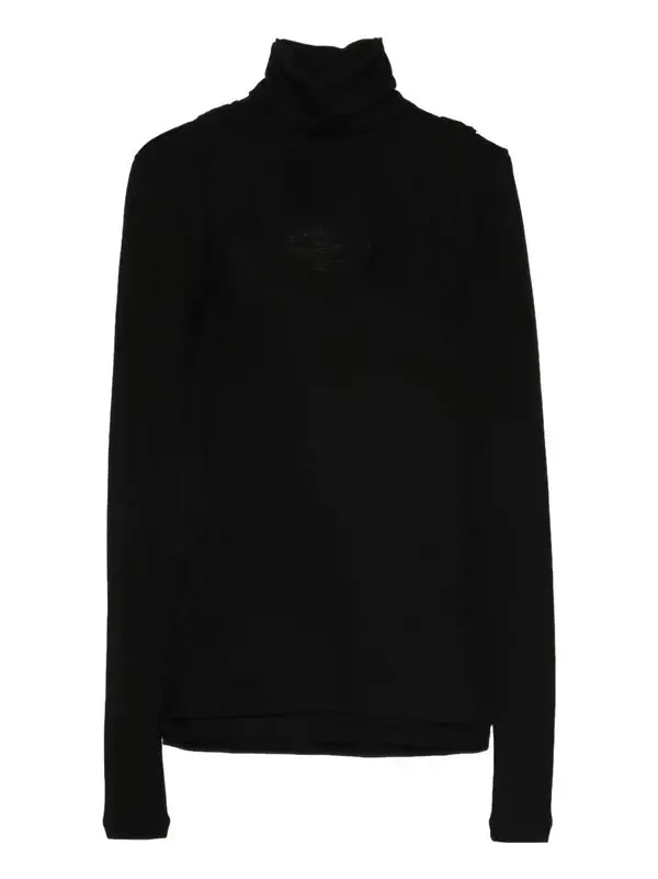 RÓHE Roll-neck Sweater - Black