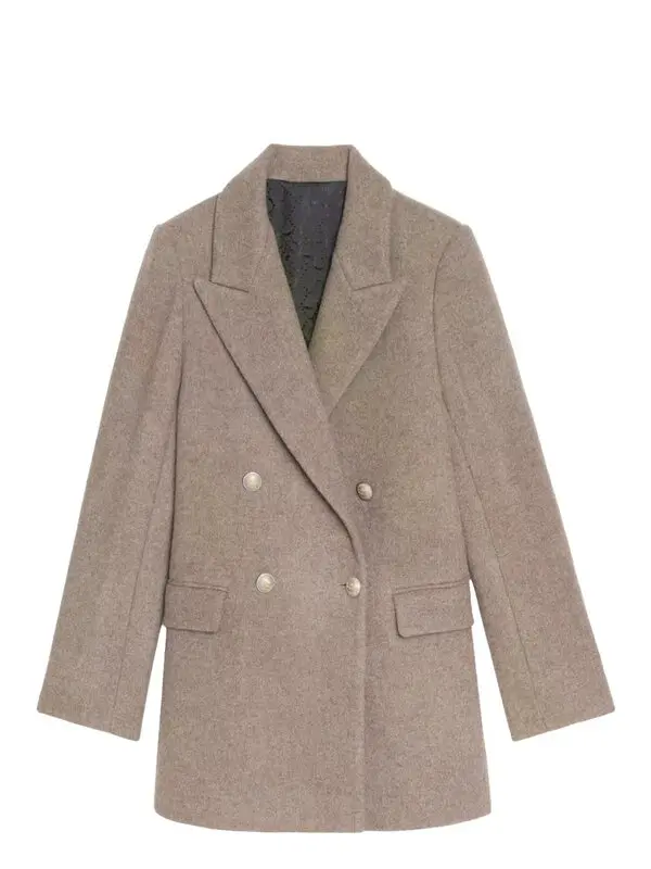 Zadig&Voltaire Miew Double-breasted Coat - Neutrals