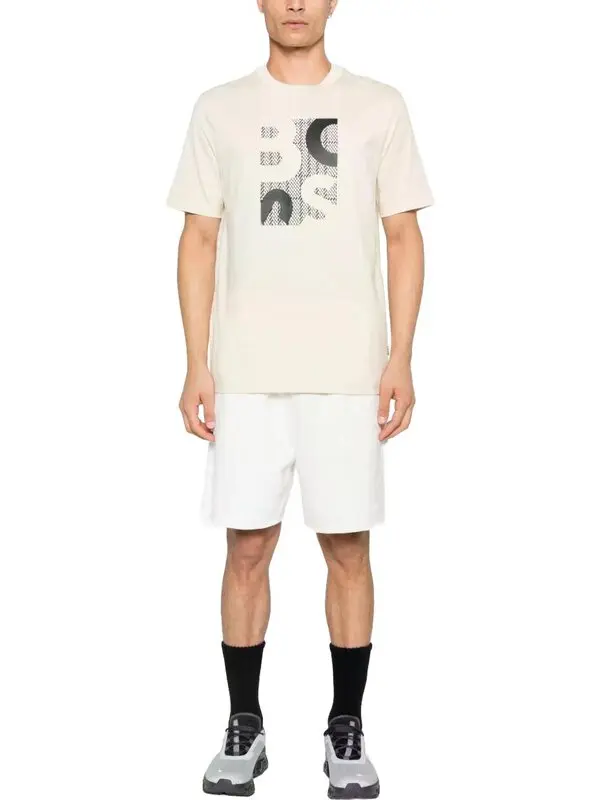 BOSS Logo-pattern T-shirt - Neutrals