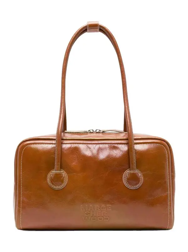 MARGESHERWOOD Leather Top-handle Tote Bag - Brown