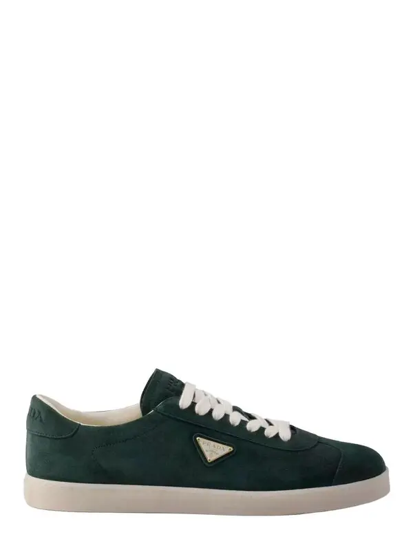 Prada Lane Suede Sneakers - Green