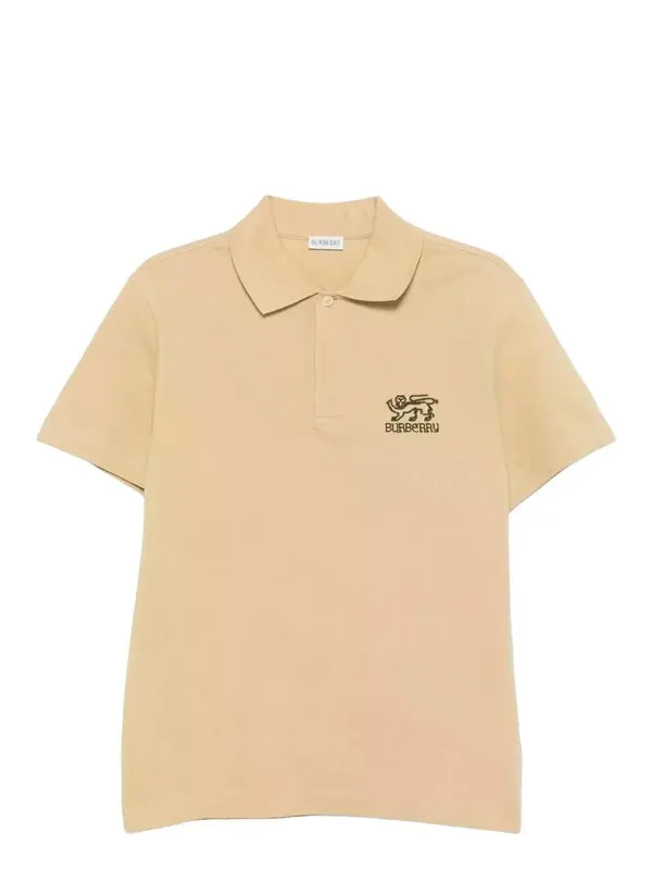 Burberry Cotton Polo Shirt - Neutrals