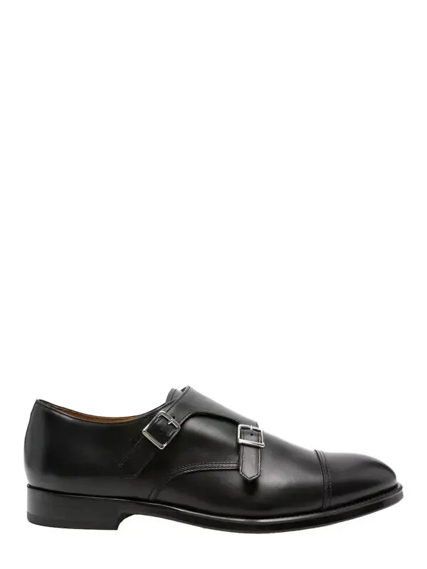 DOUCAL'S Double-buckle Monk Shoes - Black
