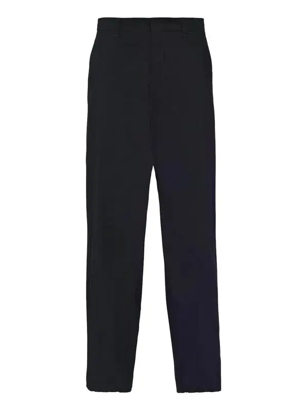 Prada Drawstring Wide-leg Trousers - Black