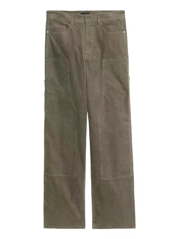 Zadig&Voltaire Pery Corduroy Patch-pocket Trousers - Green