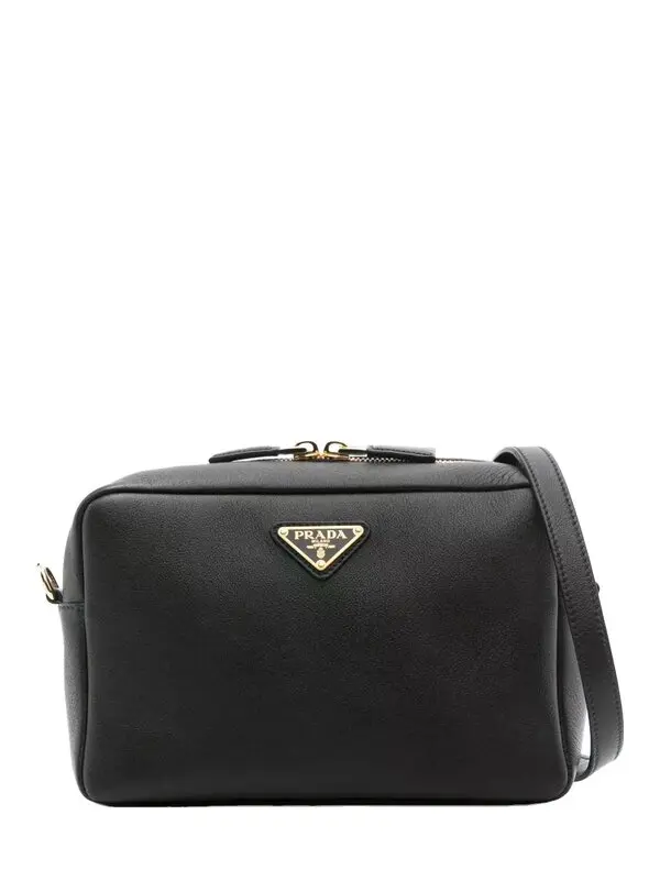 Prada Triangle-logo Shoulder Bag - Black