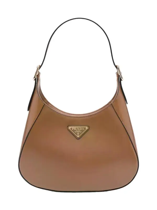Prada Leather Shoulder Bag - Brown