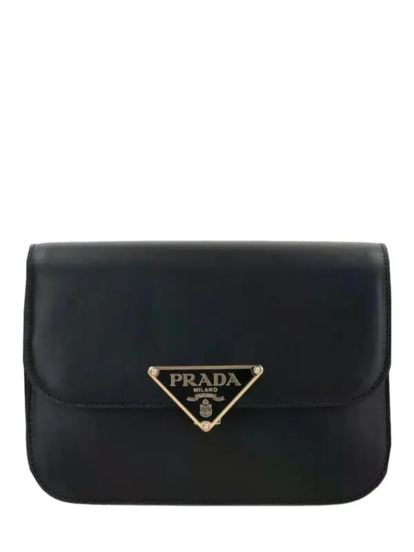 Prada Triangle-logo Crossbody Bag - Black
