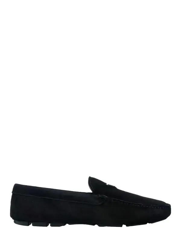Prada Triangle-logo Loafers - Black