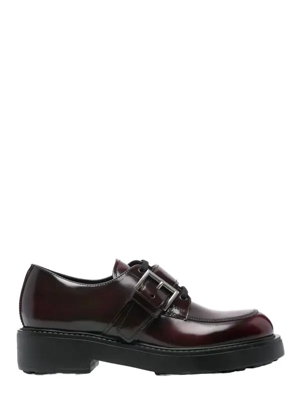 Prada Buckle-detailed Brogue - Brown