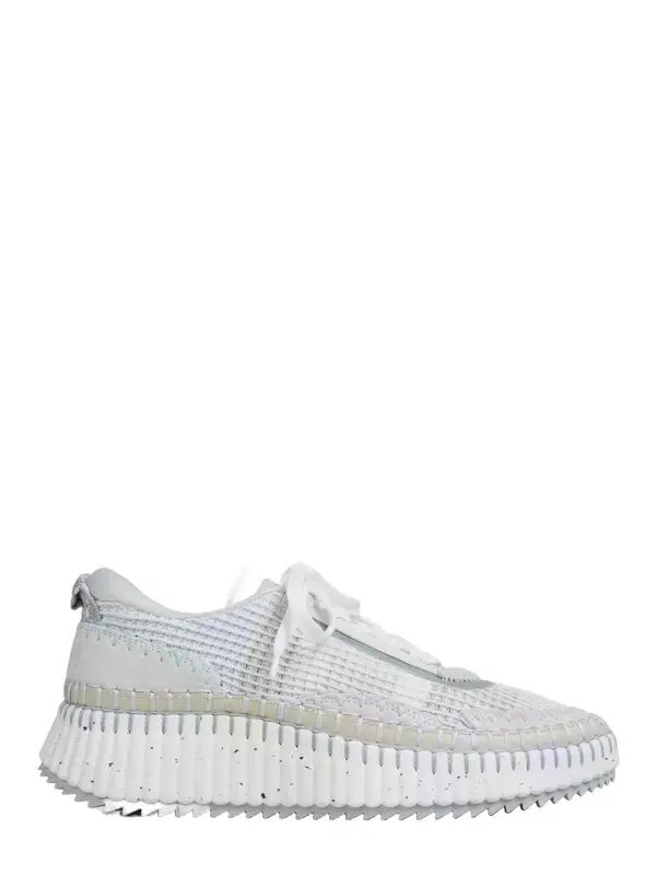 Chloé Nama Mesh-panelled Sneakers - White
