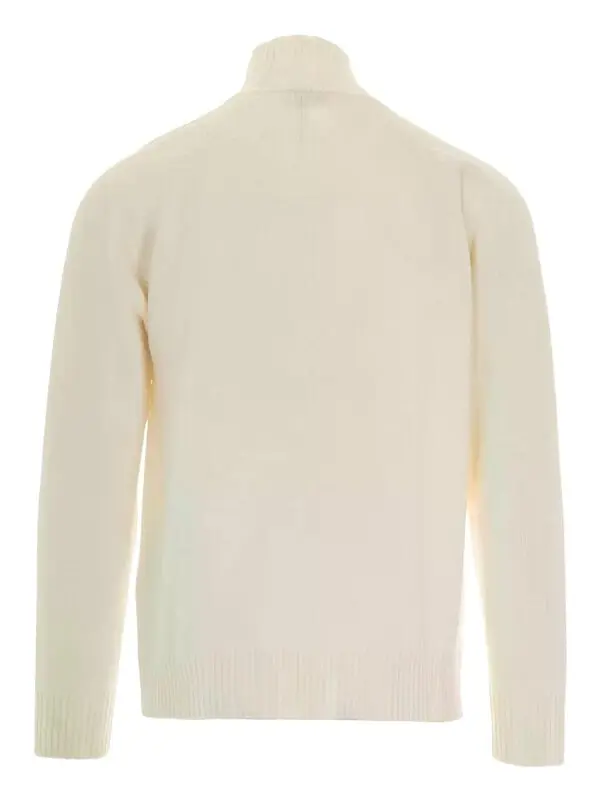 PAOLO PECORA High-neck Raglan-sleeve Sweater - White