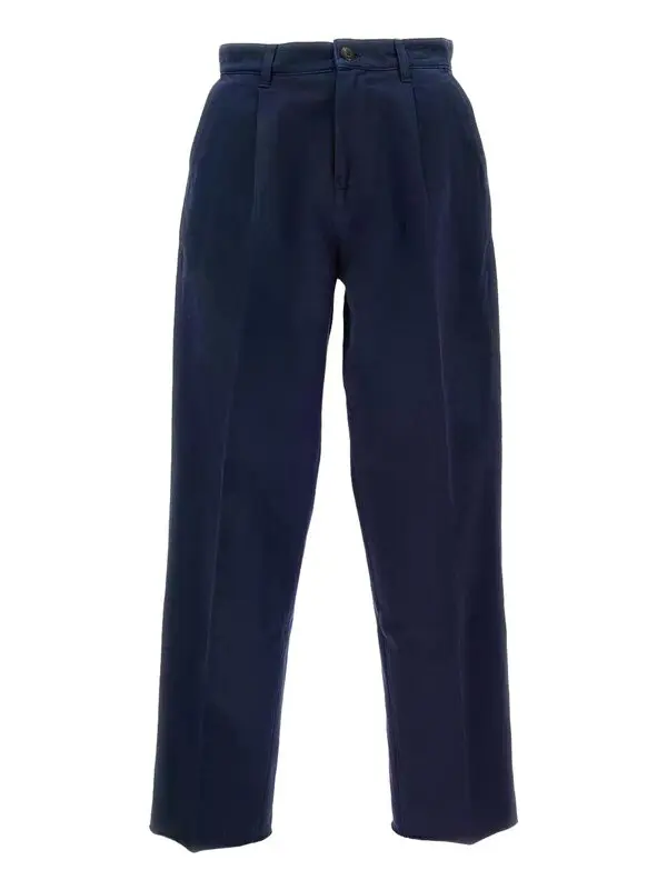 FAY Pressed-crease Trousers - Blue