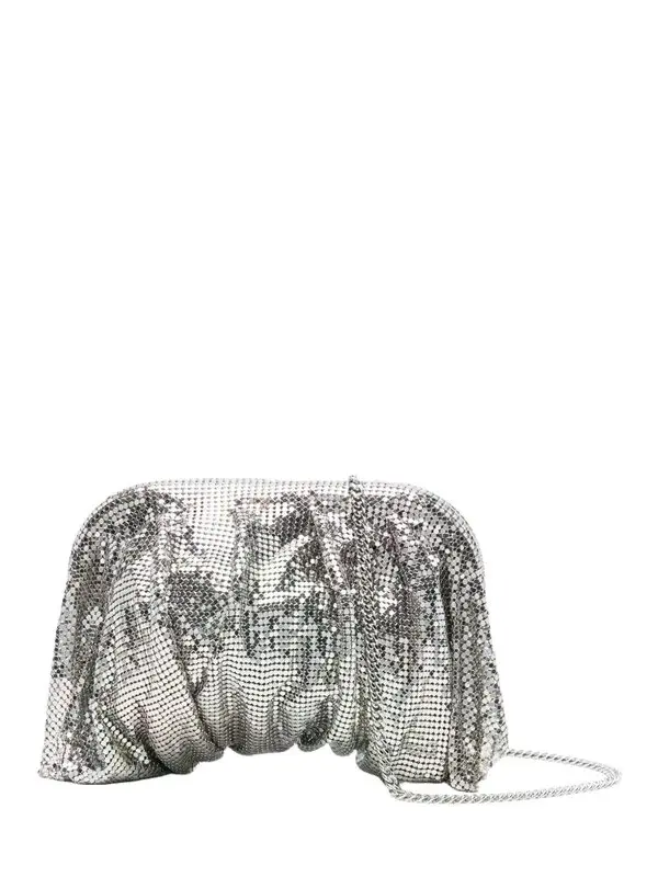 Benedetta Bruzziches Mini Chain-strap Clutch Bag - Silver
