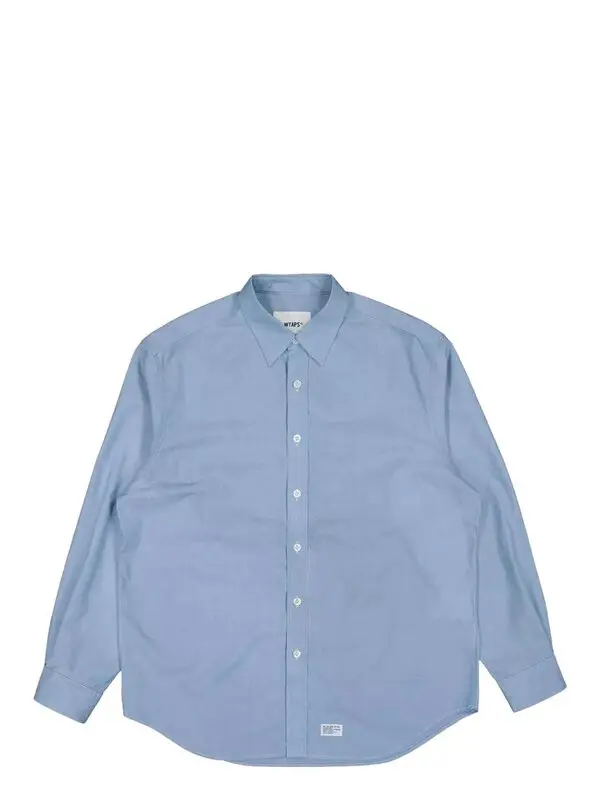 WTAPS Long-sleeve Cotton-blend Shirt - Blue