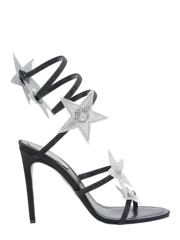 Rene Caovilla 105mm Cleo Sandals - Black