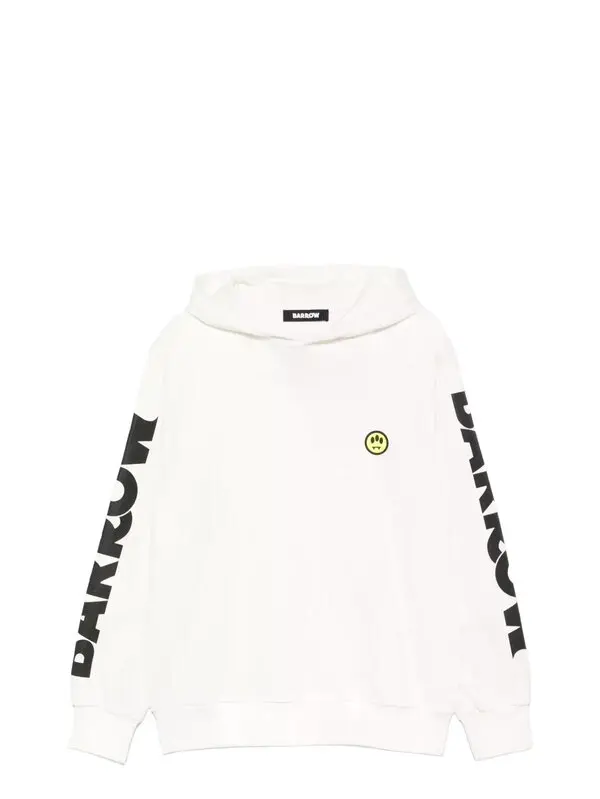 BARROW Cotton Hoodie - White