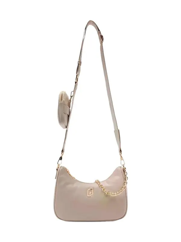 Liu Jo Chain-detail Zip Shoulder Bag - Neutrals