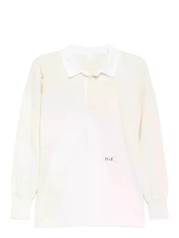 MAISON MARGIELA Cotton Long-sleeved Top - Neutrals