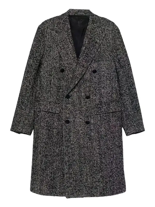 Tagliatore Double-breasted Coat - Black