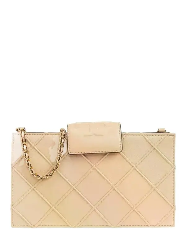 Tory Burch Fleming Clutch - Neutrals