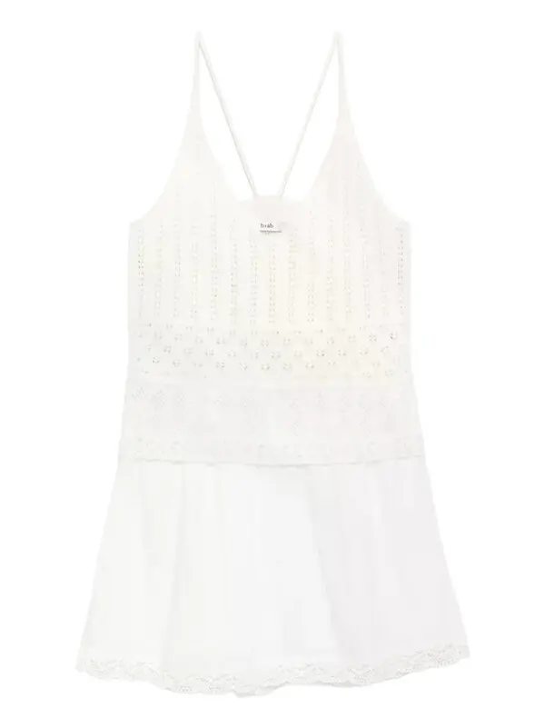 B+AB Crochet Top And Skirt Set - White