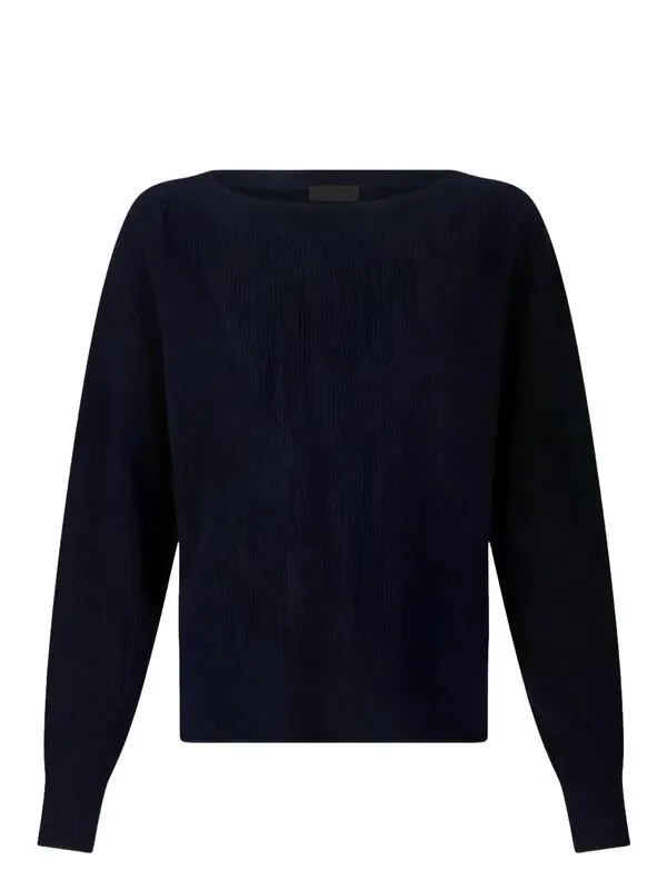 Liu Jo Boat-neck Long Sleeve Sweater - Blue