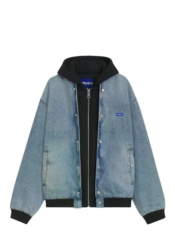 Hugo Denim Bomber Jacket - Blue