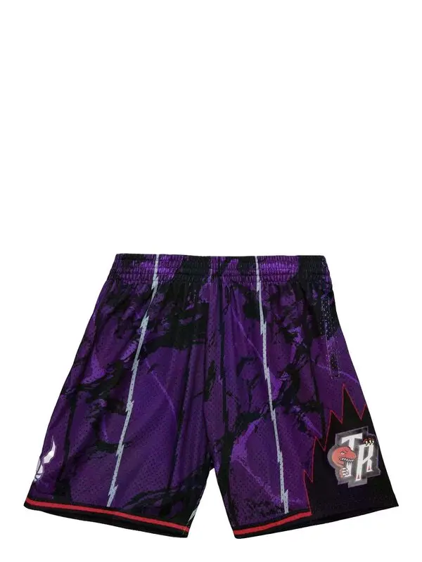 Mitchell & Ness Nba Toronto Raptors 1998 Team Marble Swingman Shorts - Purple