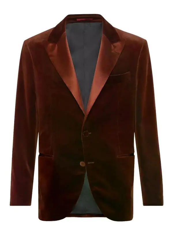 Brunello Cucinelli Silk-blend Blazer - Brown