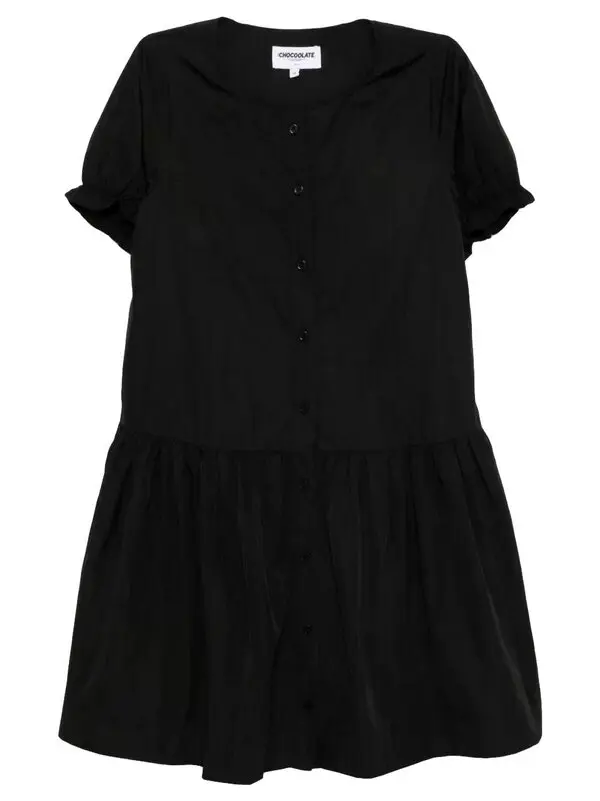 CHOCOOLATE Short-sleeved Dress - Bkx