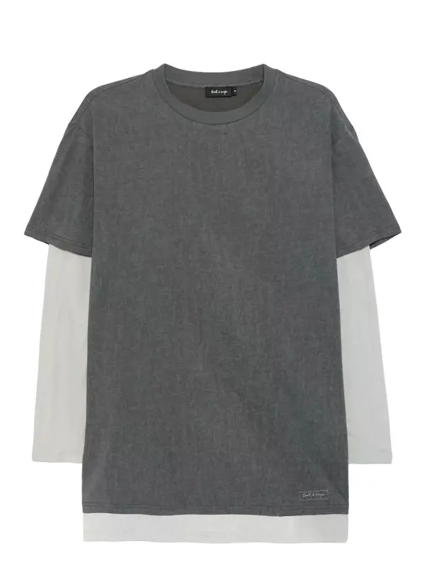 TOUT A COUP Layered T-shirt - Grey