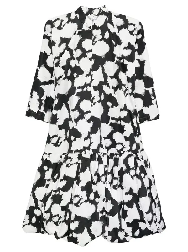 Comme Des Garçons Graphic-printed Dress - Black