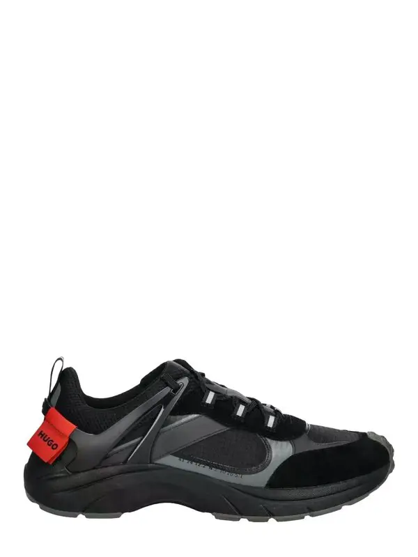 Hugo Mesh-panelled Sneakers - Black